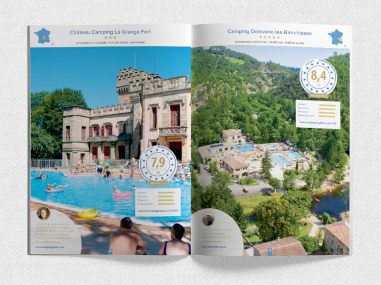 Découvrez les meilleurs campings d'Europe avec le guide Camping2be